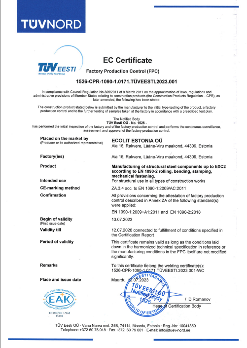 The Ecolit construction system has been certified in Ireland and ...